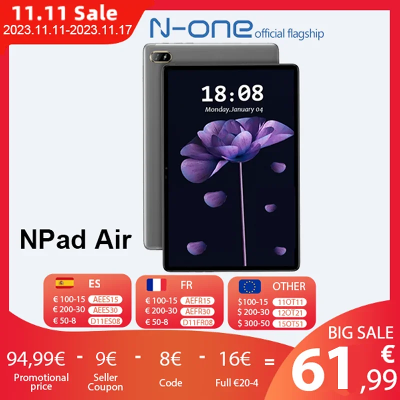 N-one-NPad-Air-Tablet-10-1inch-1920x1200-FHD-IPS-Wi-Fi-4G-Cellular-4GB ...