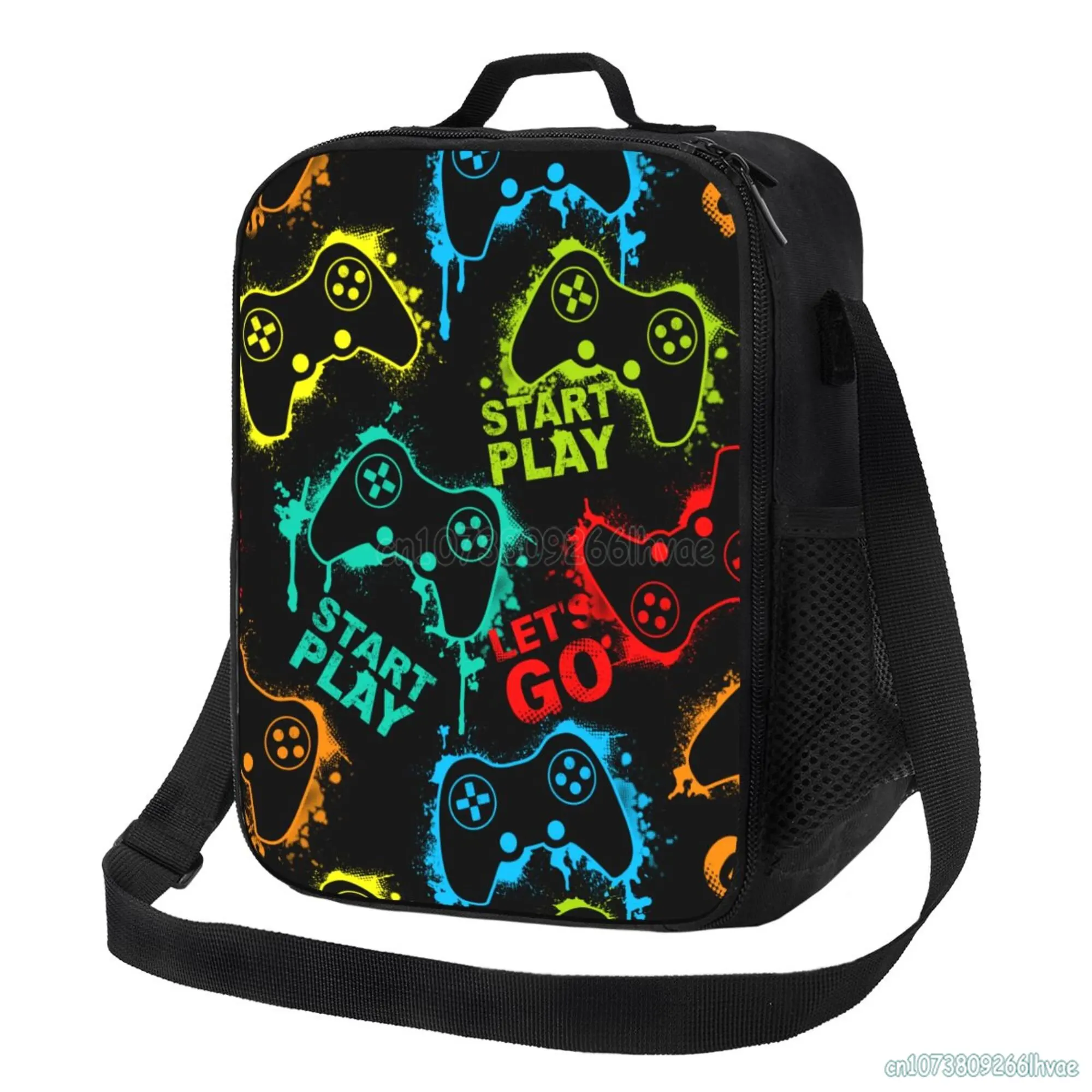 Colorful-Video-Game-Lunch-Bags-Thermal-Lunch-Box-Insulated-Cooler-Bag ...