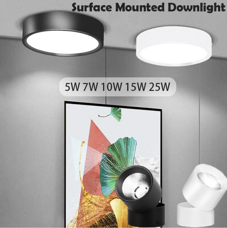 Ceiling-Light-LED-Down-Light-Surface-Mounted-Downlight-Ultra-thin ...