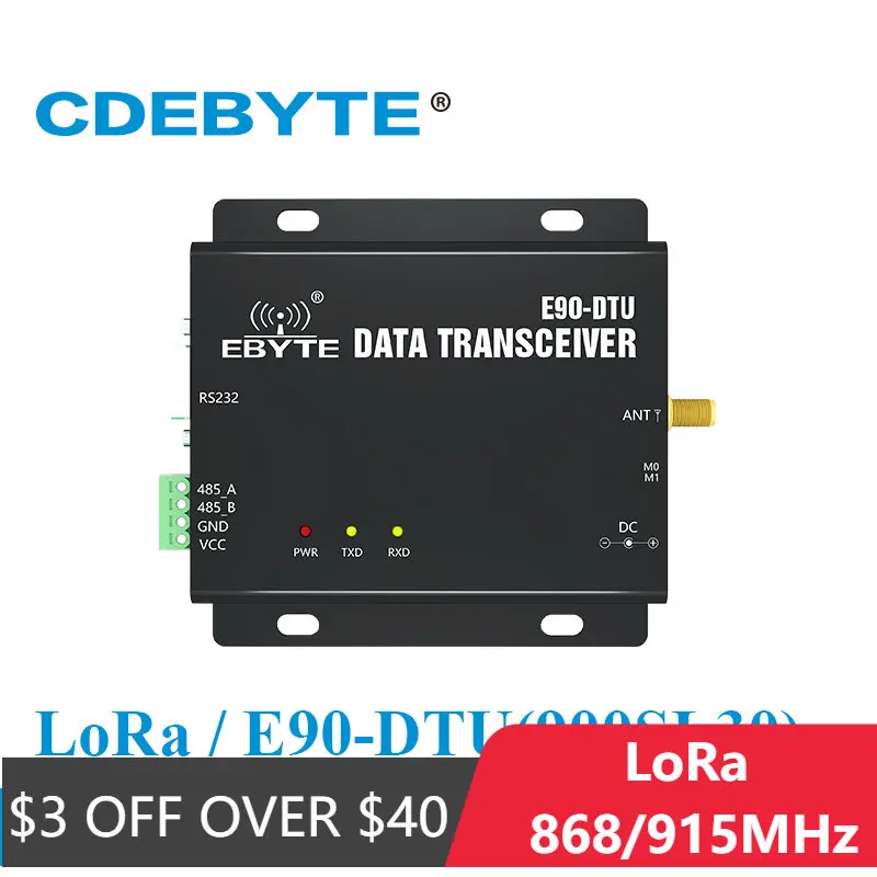 Lora Sx1262 868mhz 915 Mhz 30dbm 10km Range 0.3k~62.5kbps Rs232 Rs485 ...