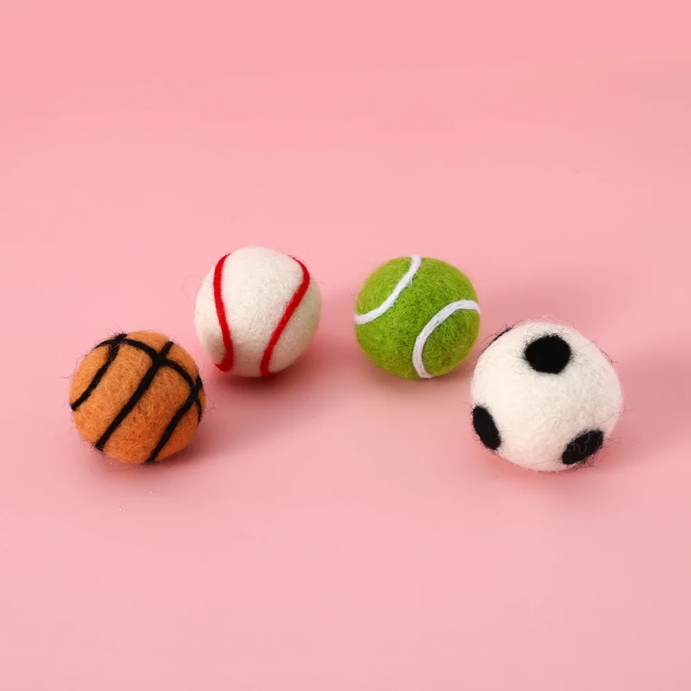 Wool-Felt-Ball-Cat-Toy-Football-Basketball-Baseball-Quiet-Cat-Toy-Ball ...