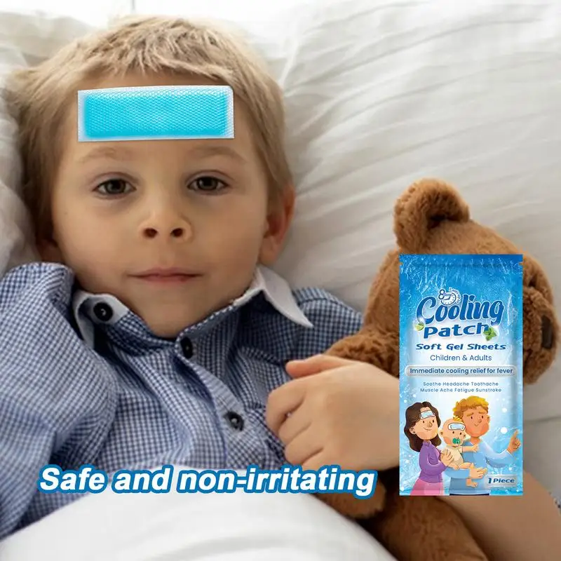 Cooling Patch Hot Weather Relief Fever Patch for Kids 1Sheet Forehead ...