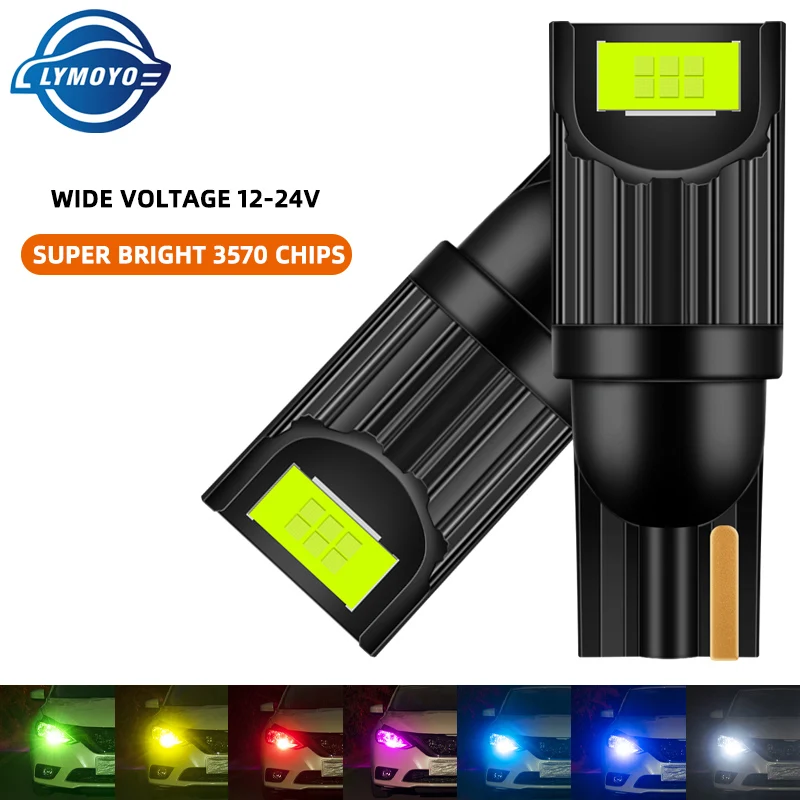 2pcs W5w T10 Canbus Led Bulbs 168 194 No Error 5w5 Car Signal Lights ...