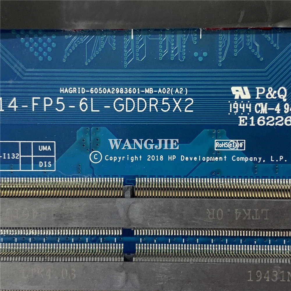 For HP 14-CM Laptop Motherboard With R3 2300 CPU L73422-601 L73422-001 ...