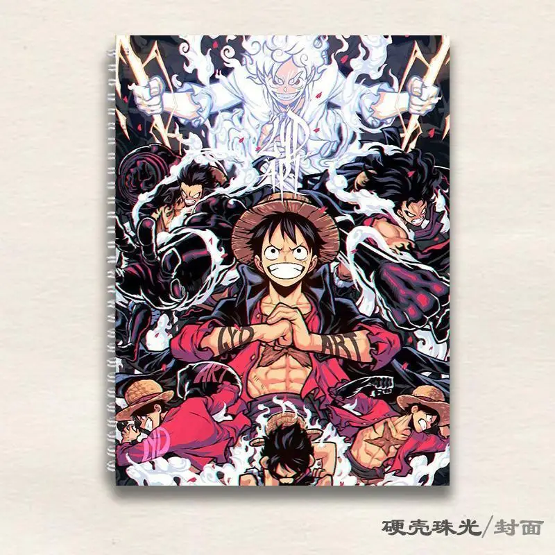 Cuaderno-de-bocetos-de-dibujos-animados-de-una-pieza-Luffy-Zoro-Nami ...