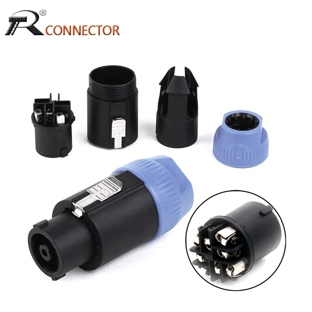 20pcs-Wire-connector-SpeakON-8Pin-Powercon-Plug-Speaker-Cable ...