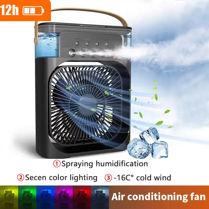 Portable-Air-Conditioning-Fan-5-Hole-Spray-Humidified-USB-Quiet-Mobile ...
