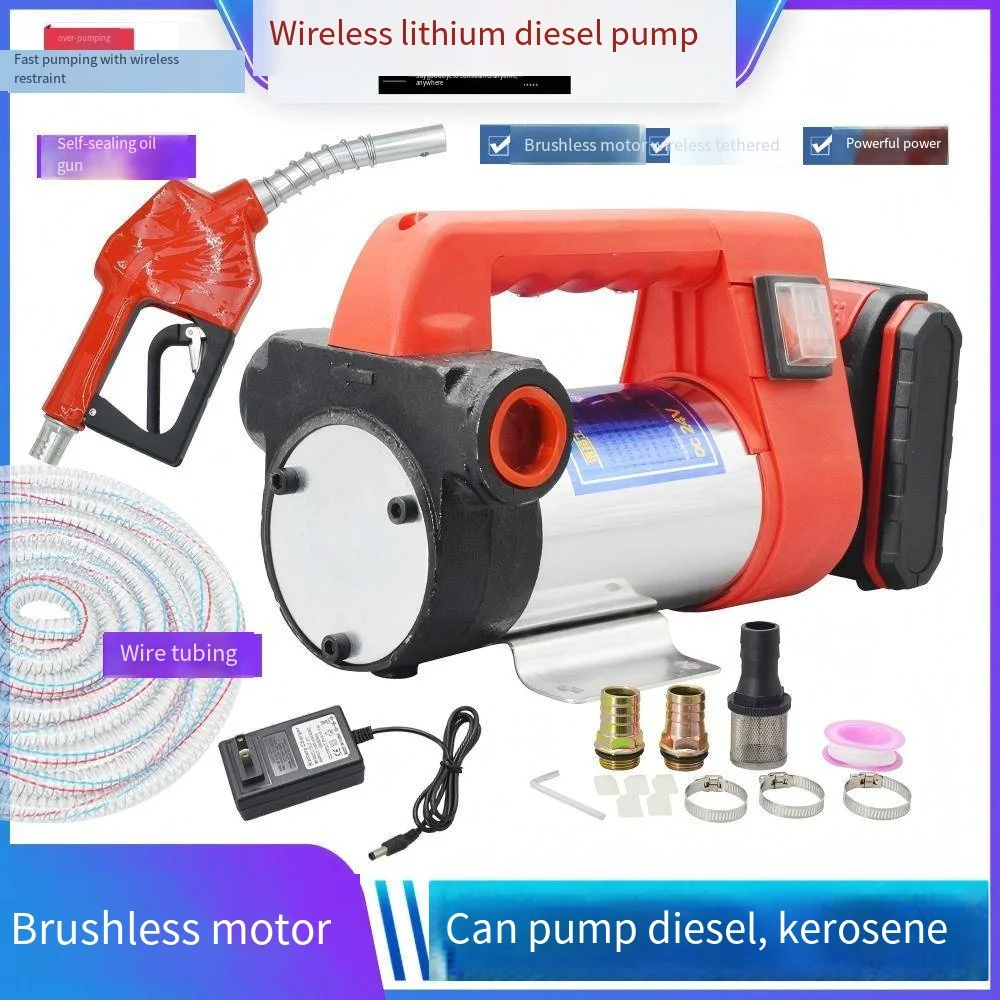 Wireless lithium Diesel Pump Portable Fuel Pump Barrel Extractor ...