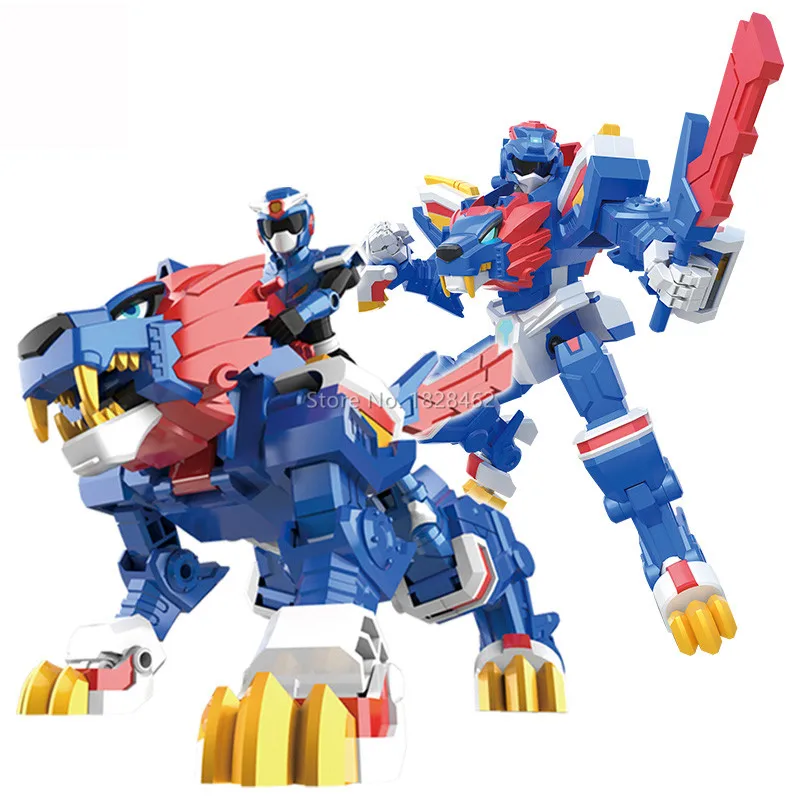 Figuras de acción Mini Force Wild Power Transformation Robot Lion ...