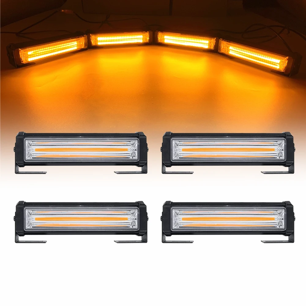 40W 80W LED COB Car front Grille warning Light Head Mini Strobe ...