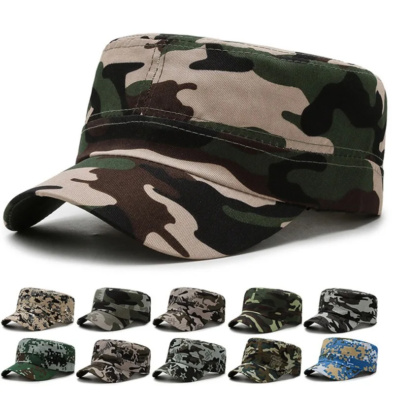 Camouflage-Baseball-Cap-Summer-Flat-Caps-Classical-Soldier-Cap-Army-Hat ...