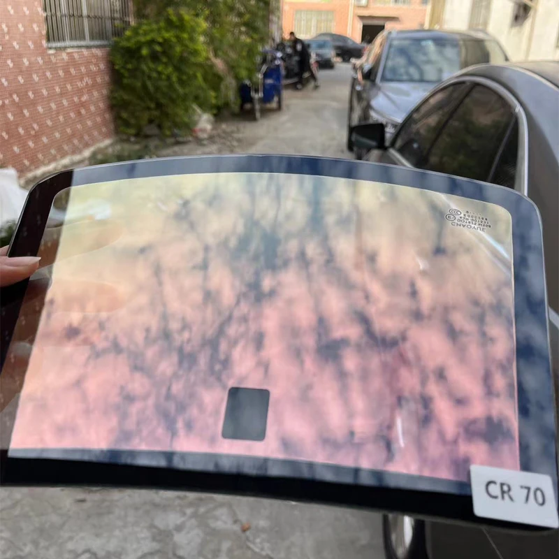 1mX6m 78%VLT Red Chameleon Front Tint Film Car Windshield Window Film ...