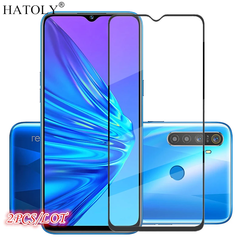 2PCS Glass on Realme 5 Phone Screen Protector For Oppo Realme 5 ...