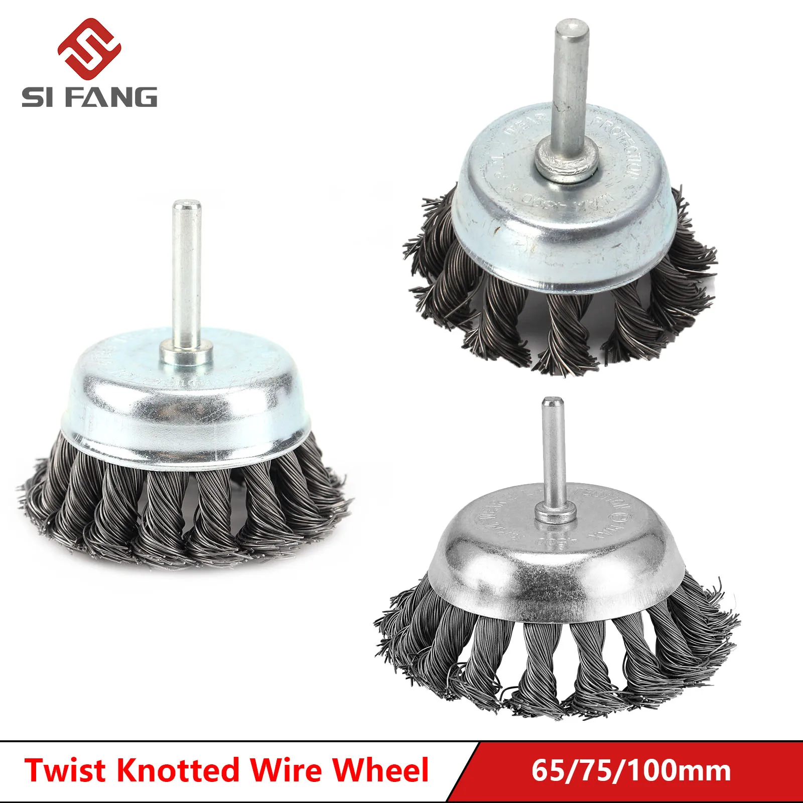 65-75-100mm-Twist-Knotted-Wire-Wheel-Cup-Brush-end-brush-for-Drill ...