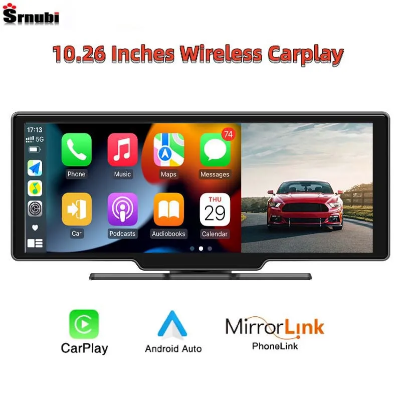 Universal-10-26-Portable-Smart-Screen-4K-Dash-Cam-Wireless-Carplay ...