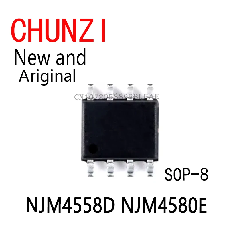 20 piezas nuevo y Original Chip IC SOP-8 NJM4558 NJM4580 4558D 4580E ...