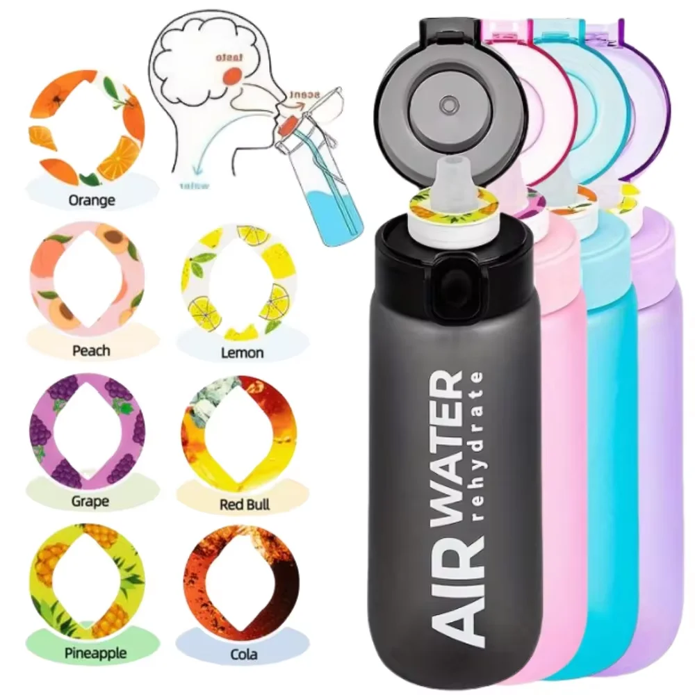 650ML-Fruit-Flavor-Water-Cup-Leak-Proof-with-7-Flavor-Pods-Fragrance ...