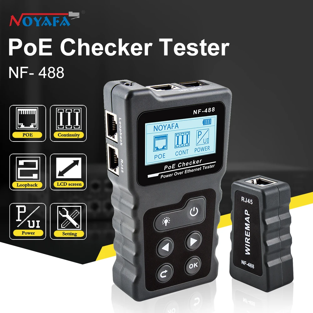 NOYAFA-NF-488-Network-Cable-Tester-LCD-Display-Cable-Tracker-PoE ...