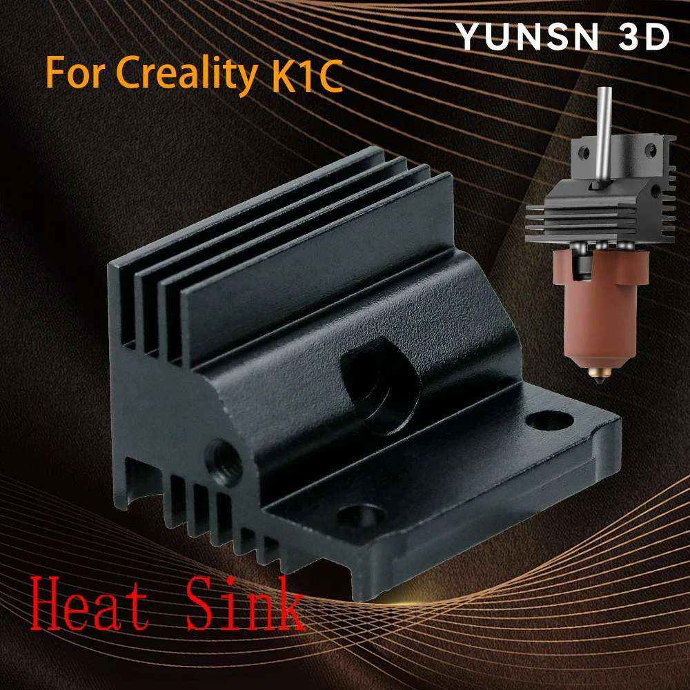 For-Creality-K1-Series-Radiator-Metal-Heat-Sink-One-Piece-Throat ...