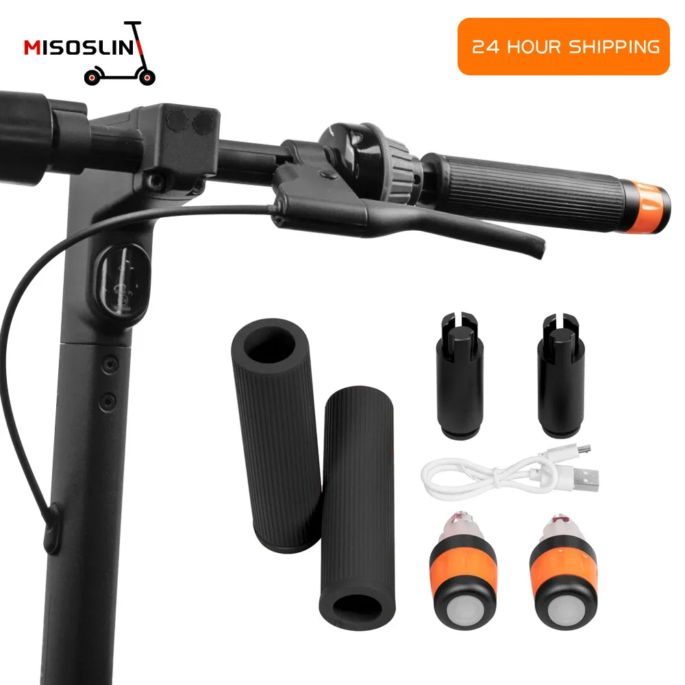 Turn-Signals-LED-Light-Grips-With-USB-Cable-For-Segway-Ninebot-Max-G30 ...