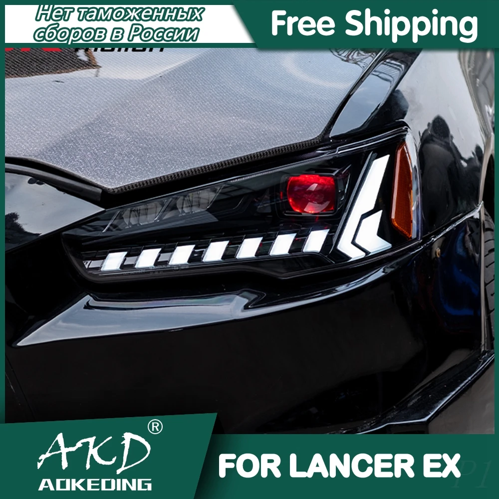 Car-For-Mitsubishi-Lancer-EX-2008-2016-Headlights-DRL-Hella-LED-Bi ...