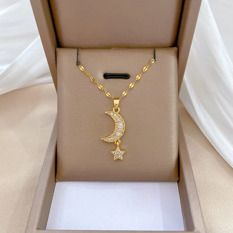 kette-onlyfans-onlyfans-luxus-marken-necklace-Cl-ssico-Lovely-Star-Moon-Light-Luxo-lindo-Colar ...