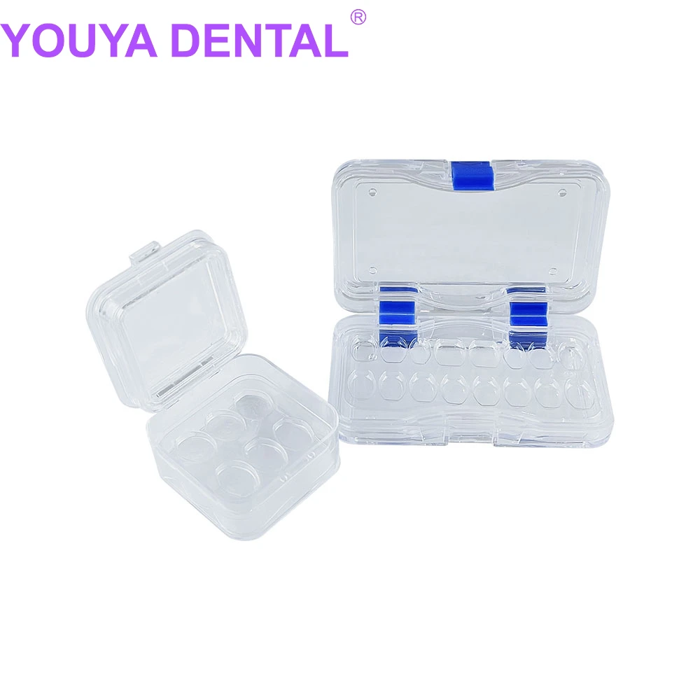 Denture Tooth Box With Film 6/16 Holes Dental Storage Membrane Tooth ...
