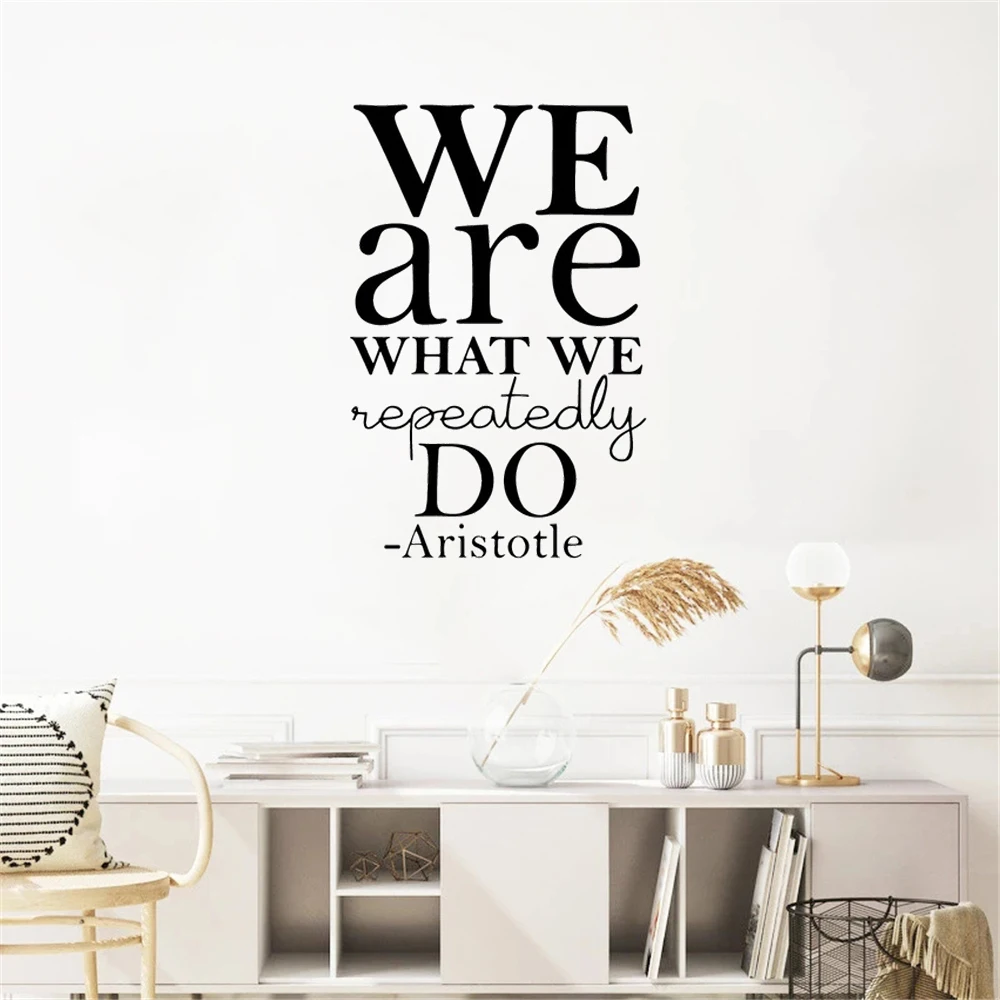 We Are What We Repeatedly Do Wallpaper