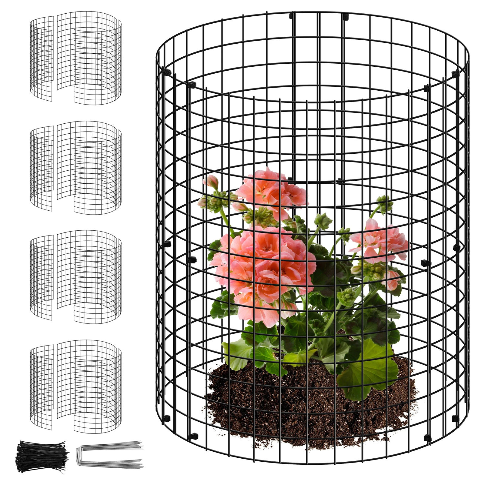 15Pcs Iron Mesh Plants Cages to Keep Animals Out Garden Plants ...