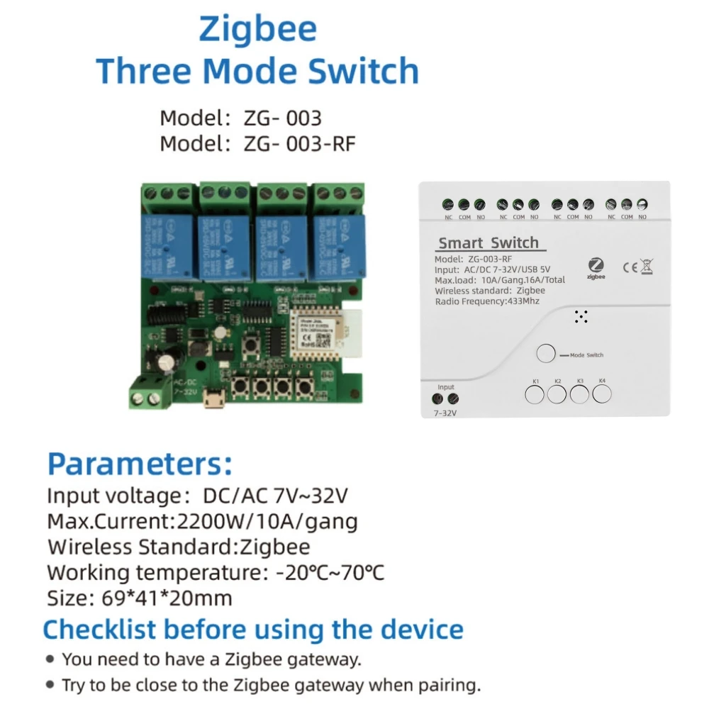 4CH-Zigbee-Smart-Light-Switch-Module-85-250V-Relay-Smart-Home-APP ...