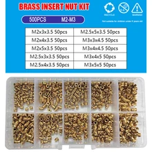 M2 M2.5 M3 M4 M5 M6 ciepła zestaw wkładka gwintowana mosiężna nakrętka topi się radełkowane ...