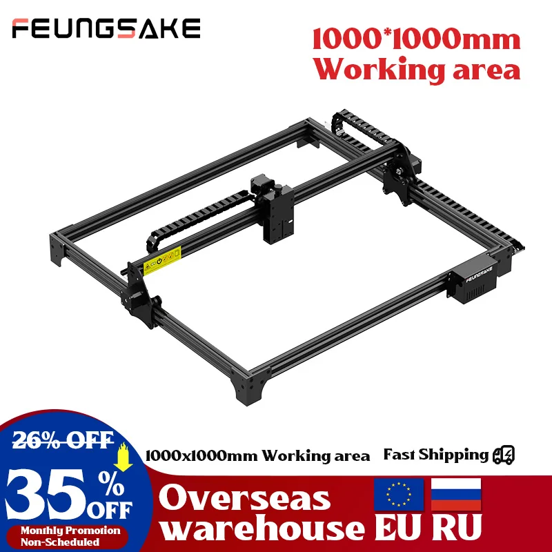 PROMOTION SALE Large Cnc Laser Engraver Frame 100*100cm Grbl Control ...