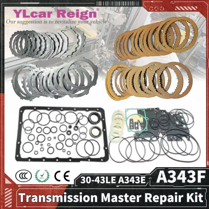 30-43LE A343E A343F Auto Transmission Master Overhau Rebuild Repair kit ...