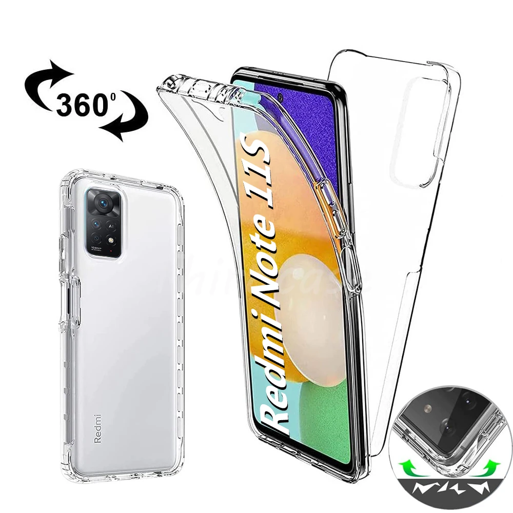 For Redmi 10 Prime 360 Full Body Anti-knock Case For Xiaomi Redmi Note ...