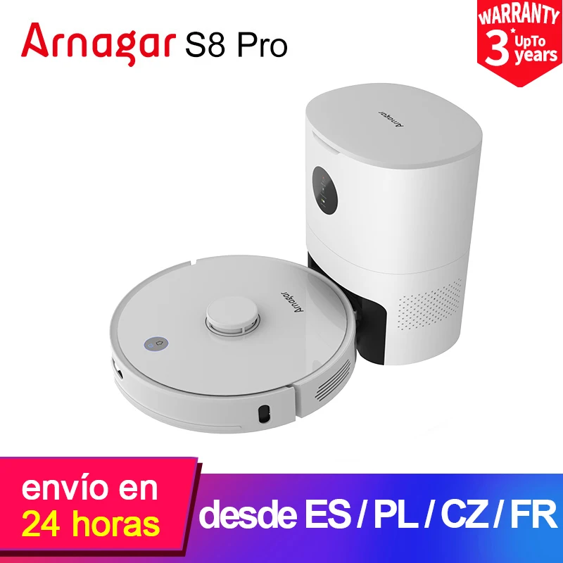 Original-Arnagar-S8-Pro-Robot-Vacuum-Cleaner-Auto-Empty-Dust-Collection-Sweep-Mop-4000Pa-5200mAh ...