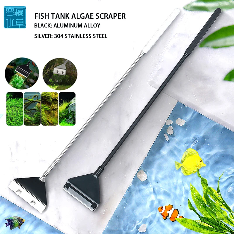 Aquarium-Algae-scraper-Fish-tank-Cleaning-toolStainless-steelaluminum ...