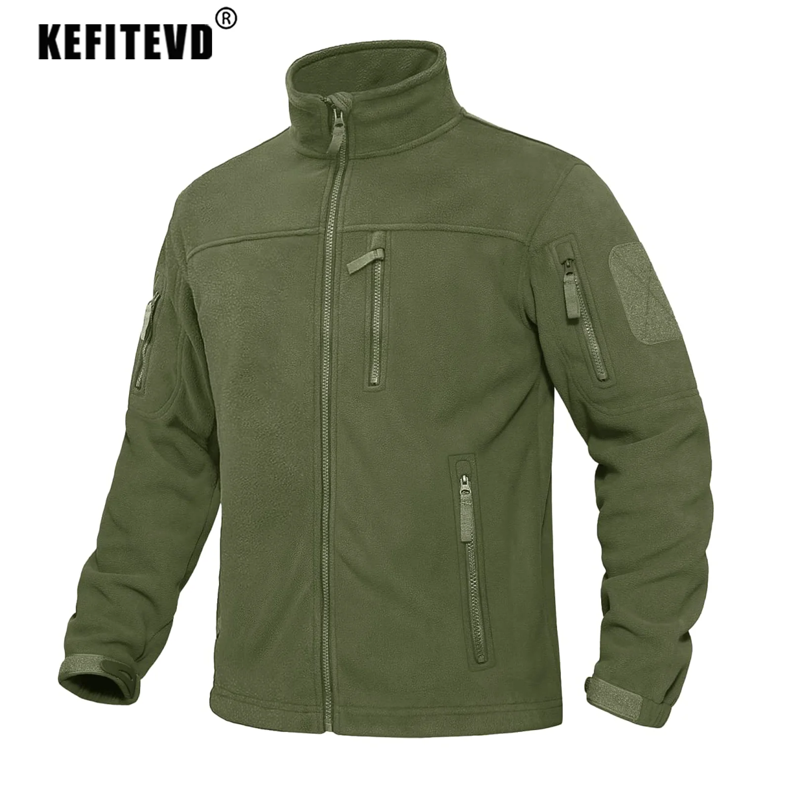KEFITEVD-Men-s-Winter-Fleece-Jacket-Outdoor-Thermal-Warm-Hiking-Camping ...