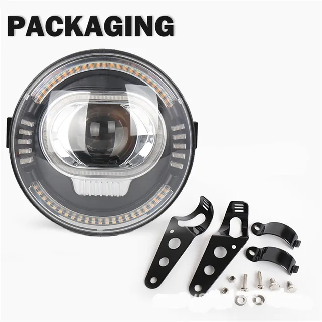 Universal 7-inch LED Motorcycle Headlamp Headlight 2022 New White ...