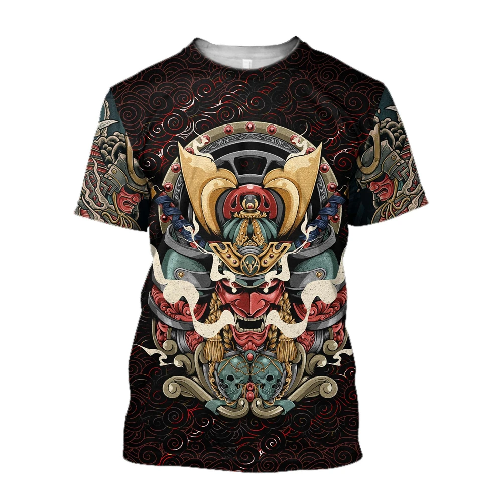 Japanese-Bushido-Style-Shirt-Men-s-T-Shirt-Casual-Short-Sleeve-Tops ...
