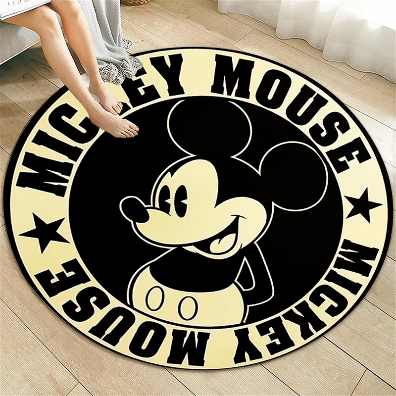 Mickey-Mouse-the-hottest-animecartoon-Round-Carpet-for-Living-Room-Rugs ...