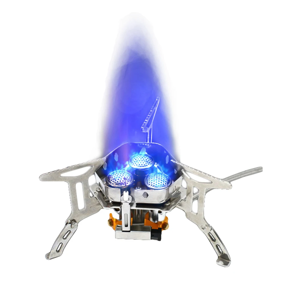 Camping kocher 5800w Big Power Windschutz tragbare Outdoor Drei Flammen ...