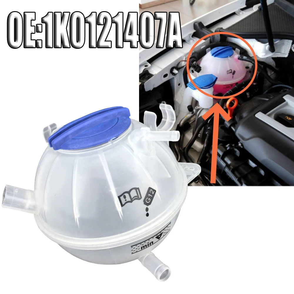 Car Expansion Tank with Cap Engine Coolant Reservoir For VW Jetta MK5 ...