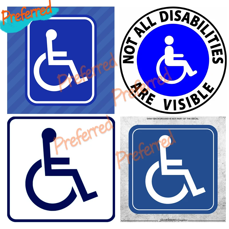 Disabled Parking Sign Disabled Sticker Decal Vehicle Wheelchair ...