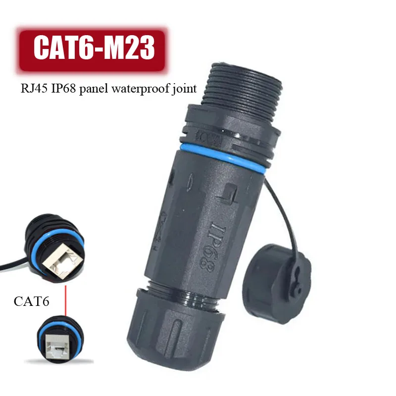 Waterproof-M23-CAT6-RJ45-Network-Connector-Gigabit-5G-Network ...
