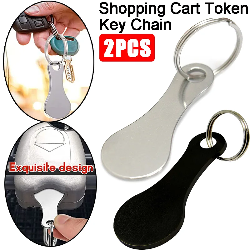 Aluminum Alloy Key Chain Accessories - 2pcs Key Ring Alloy Chain ...