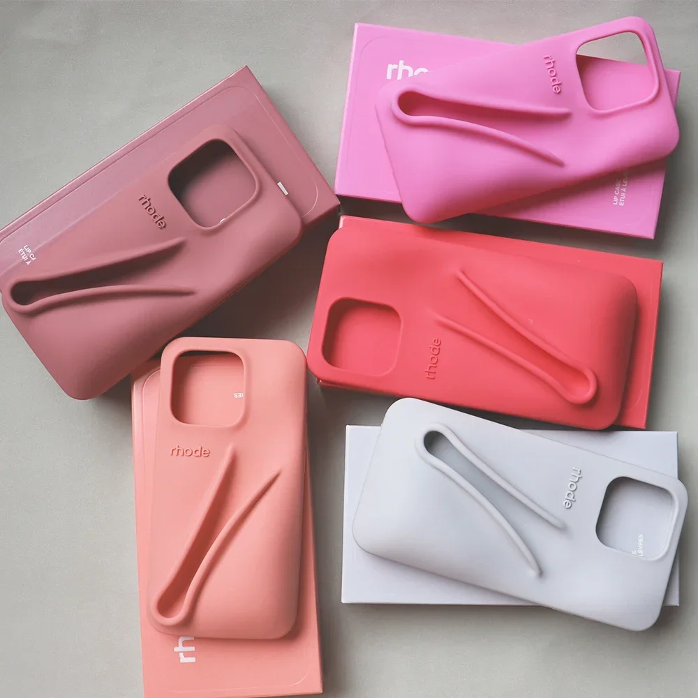 Rhode-Lipstick-Lip-Holder-Soft-Silicone-Phone-Case-for-IPhone-15-14-13 ...