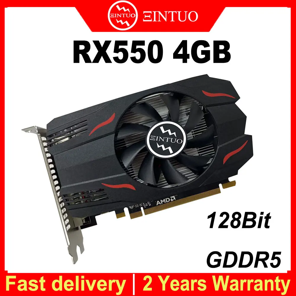 For-AMD-Radeon-RX-550-4GB-Graphics-Card-GDDR5-128bit-PCI-E-X16-GPU-HDMI ...
