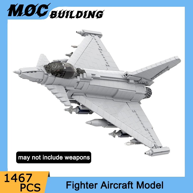MOC-Military-Series-War-Weapon-Eurofighter-Typhoon-Fighter-Building ...