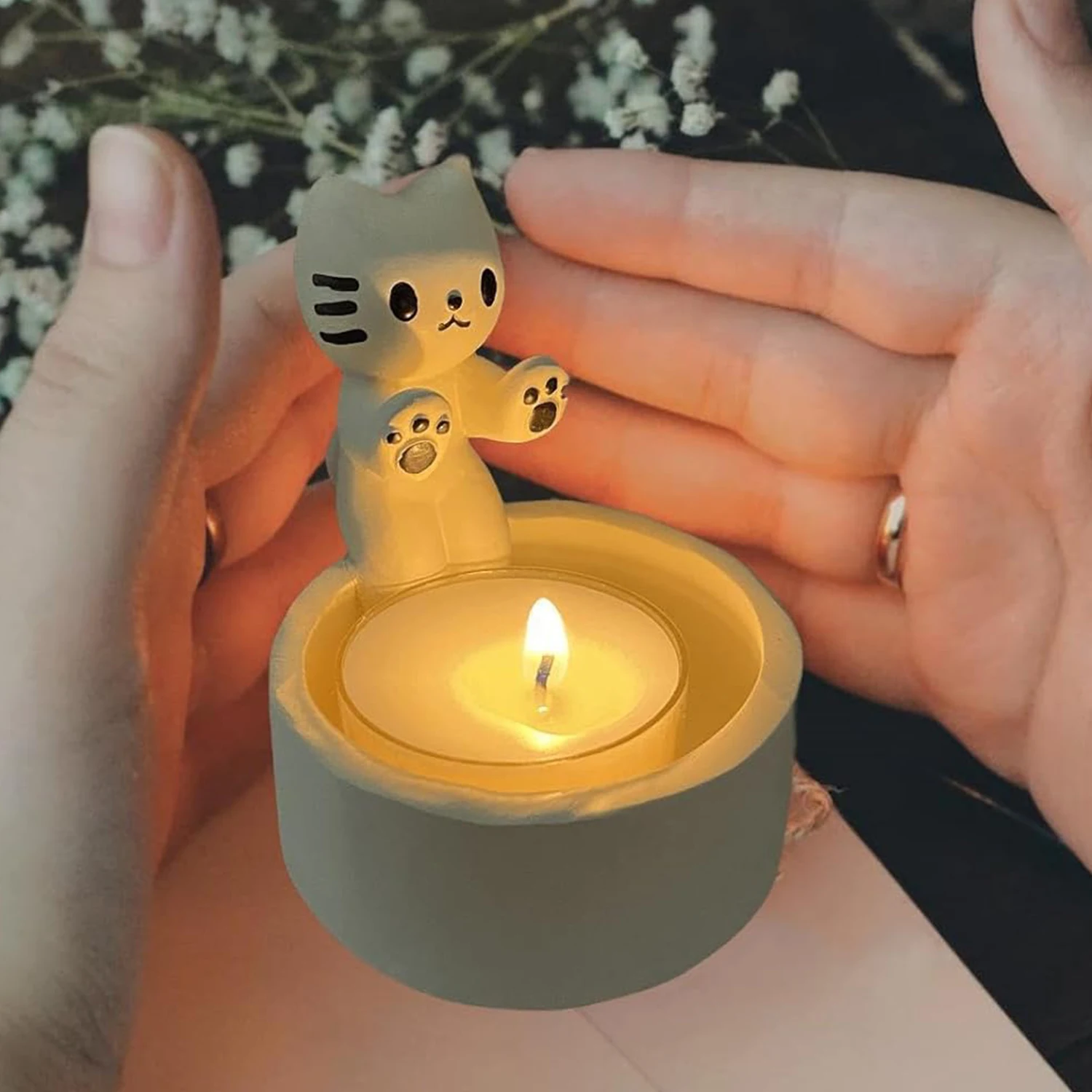 Cat-claw-candle-holder-Cat-Tea-light-candle-holder-Cute-candle-holder ...