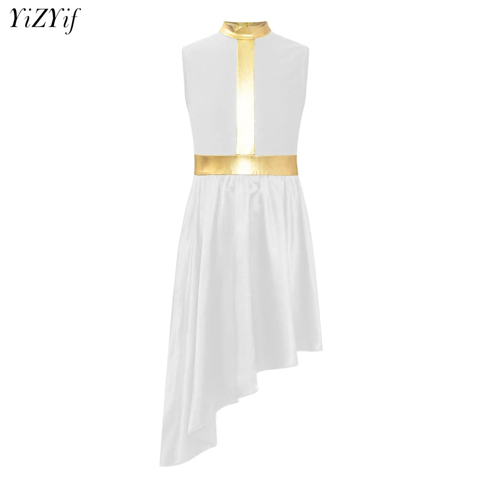 Kids-Girls-Modern-Liturgical-Praise-Dance-Dress-Sleeveless-Contrast ...